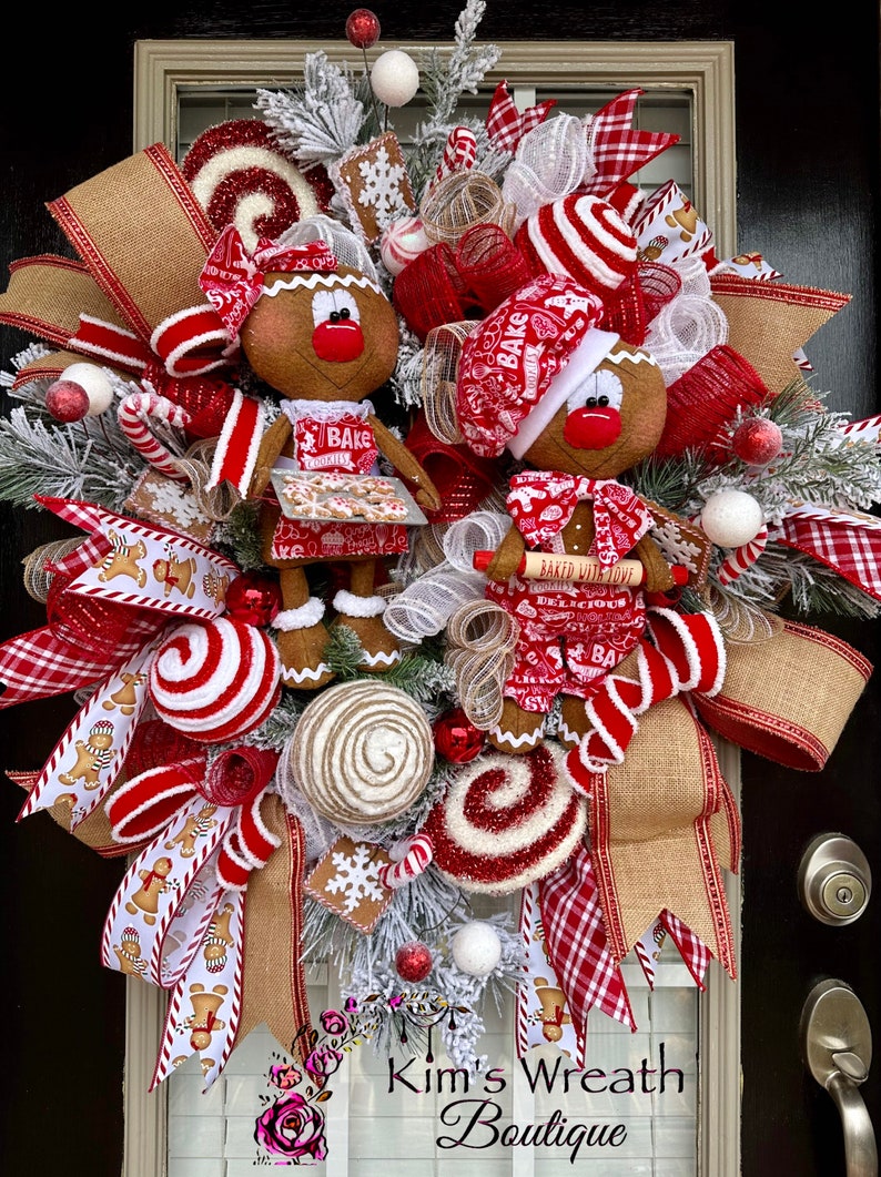 Gingerbread Wreath Gingerbread Decor Gingerbread Home Decor - Etsy