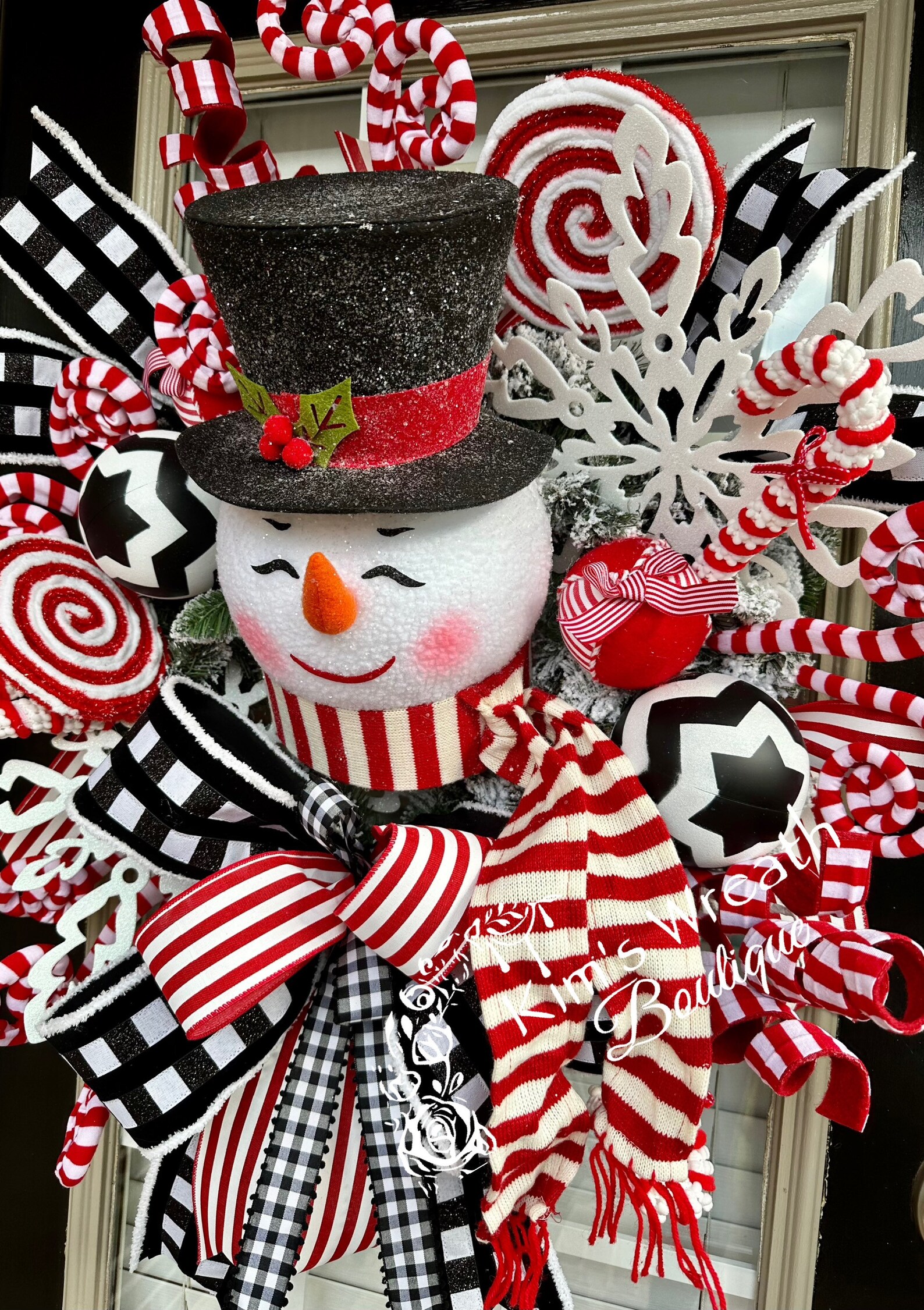 Snowman Wreath Snowman Decor Snowman Home Decor Christmas - Etsy