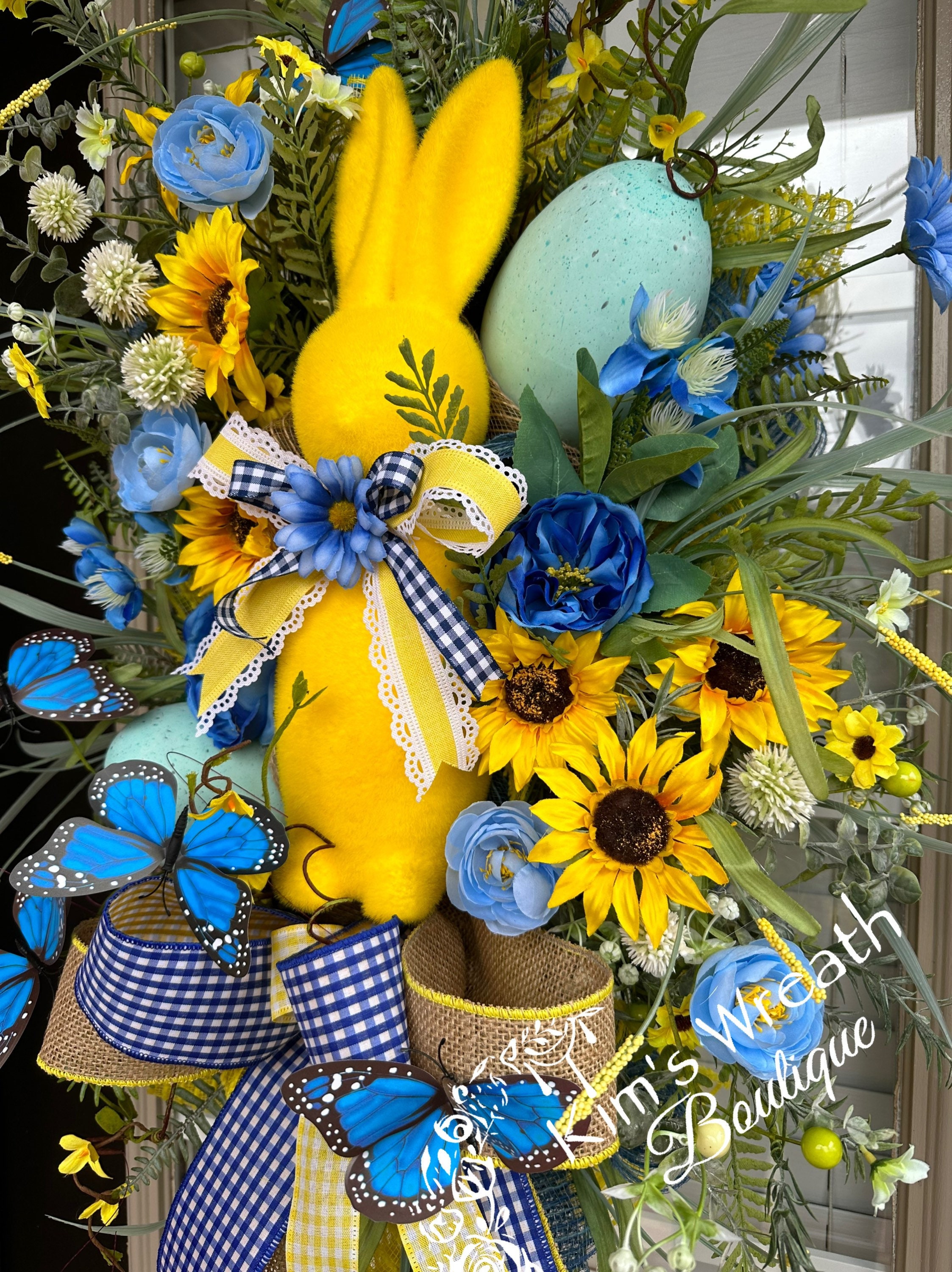 Easter Swag Easter Wreath Bunny Swag Bunny Wreath Easter - Etsy