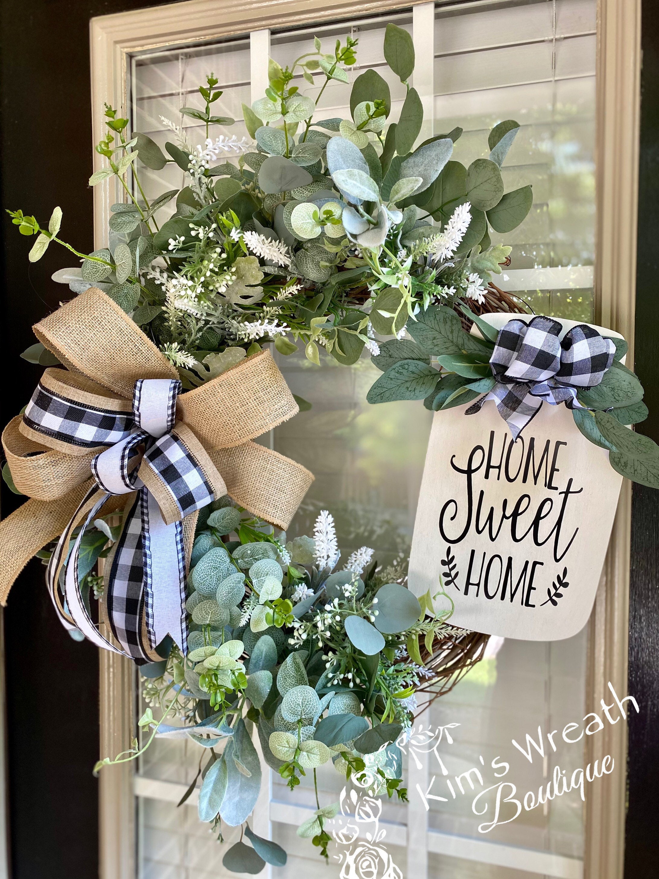 Farmhouse Wreath Everyday Wreath Farmhouse Decor Everyday | Etsy