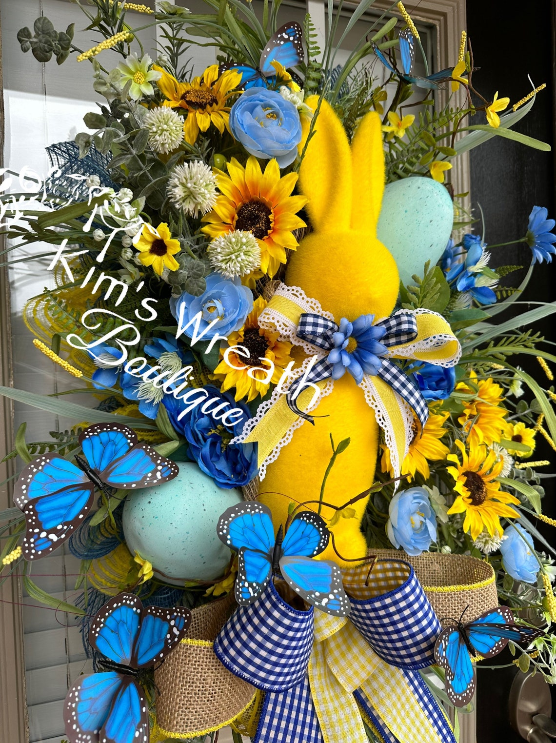 Easter Swag Easter Wreath Bunny Swag Bunny Wreath Easter - Etsy