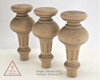 Wood furniture legs | Etsy