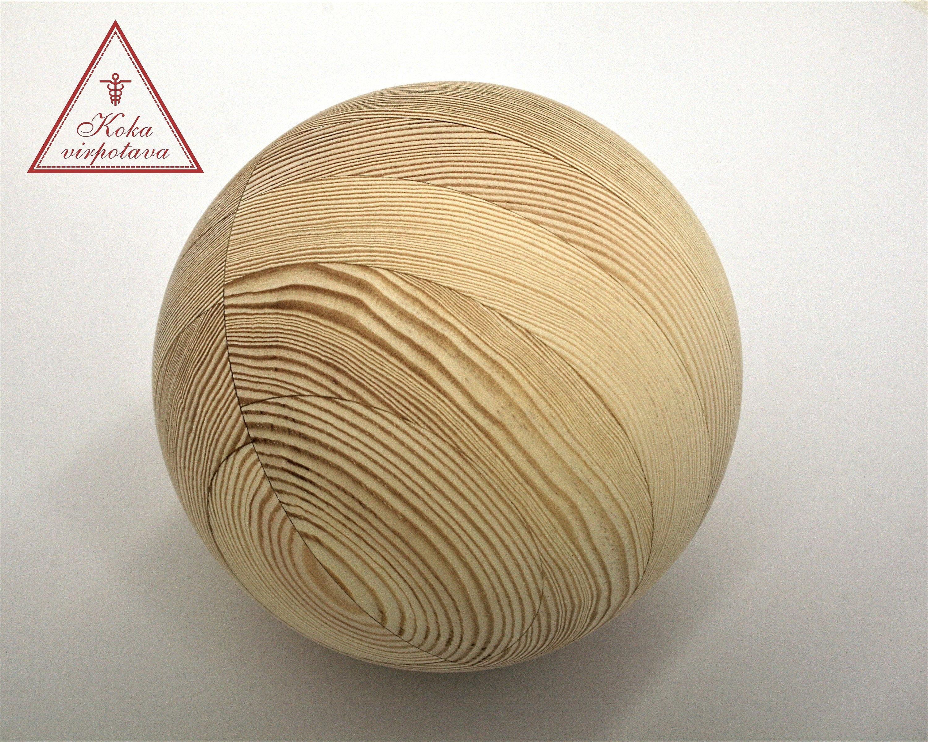 Wood Ball 195 Mm Large Wood Ball Wood Sphere 195 Mm Wood Ball | Etsy