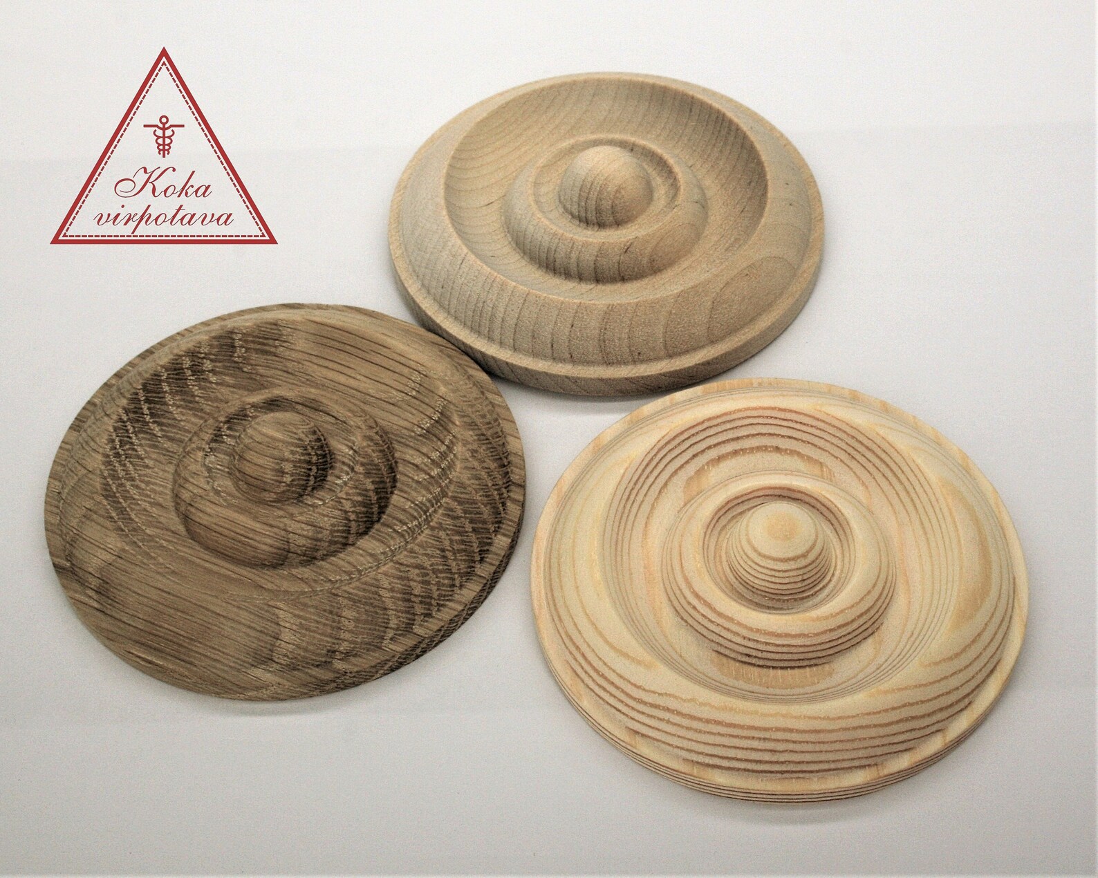 Furniture Decor Wooden Rosette Furniture Applique Wood Turned | Etsy