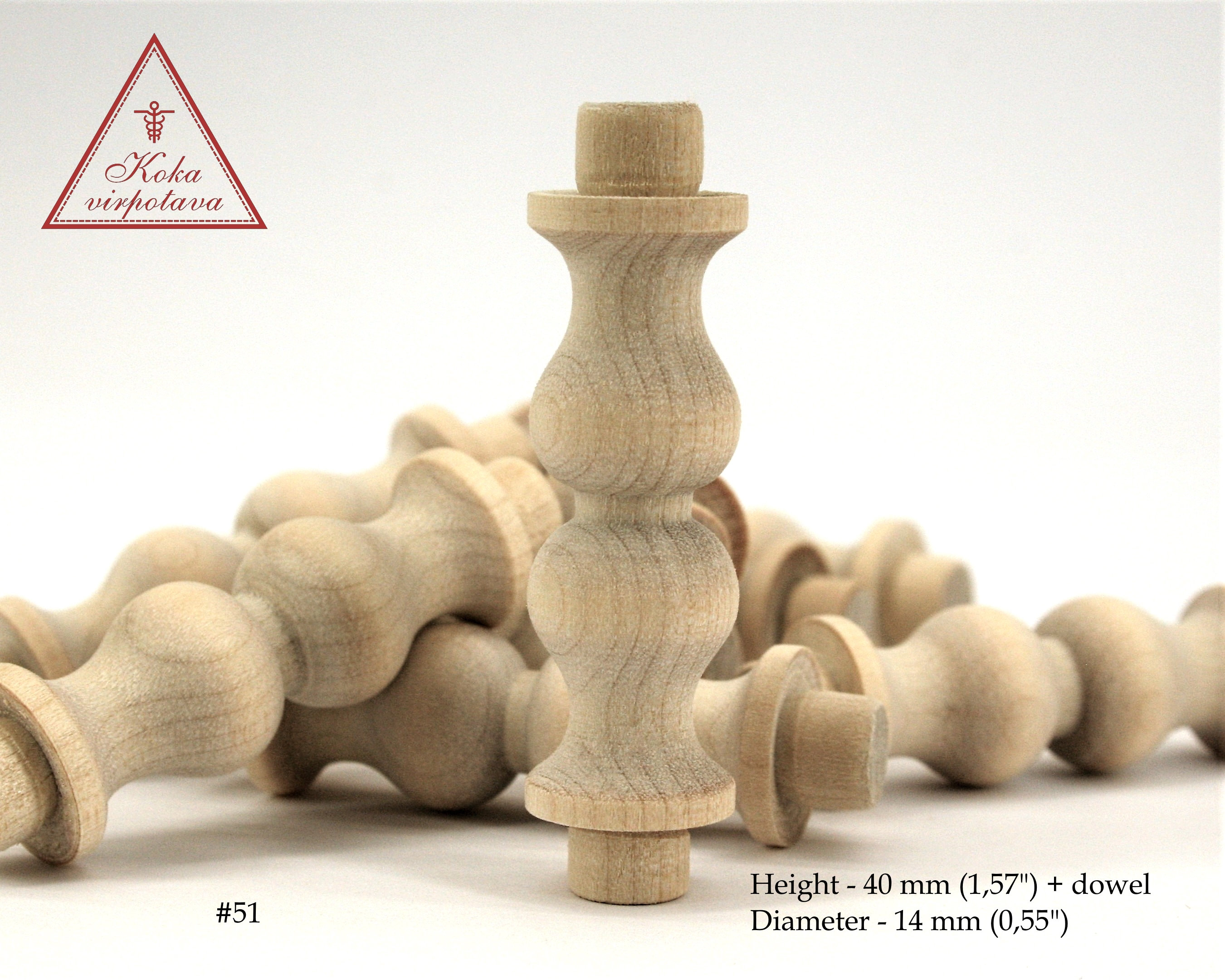 Set of Four Small Baluster Small Wood Spindle Furniture - Etsy