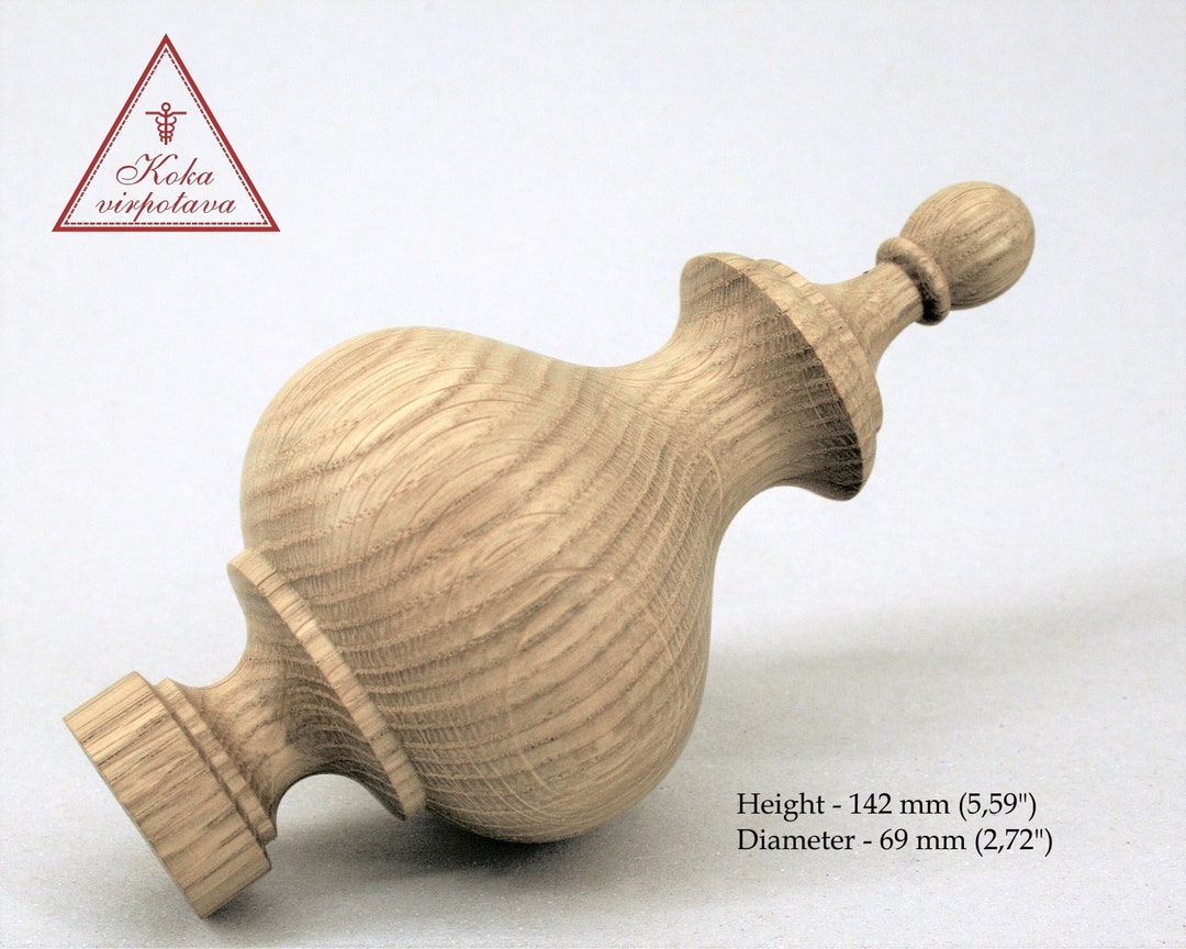 Wood Finial Finial Decor Furniture Decor Furniture Embellishment Wood ...