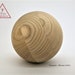 Wood Ball 100 Mm Large Wood Ball Wood Sphere 100 Mm Wood Ball 3,94 ...