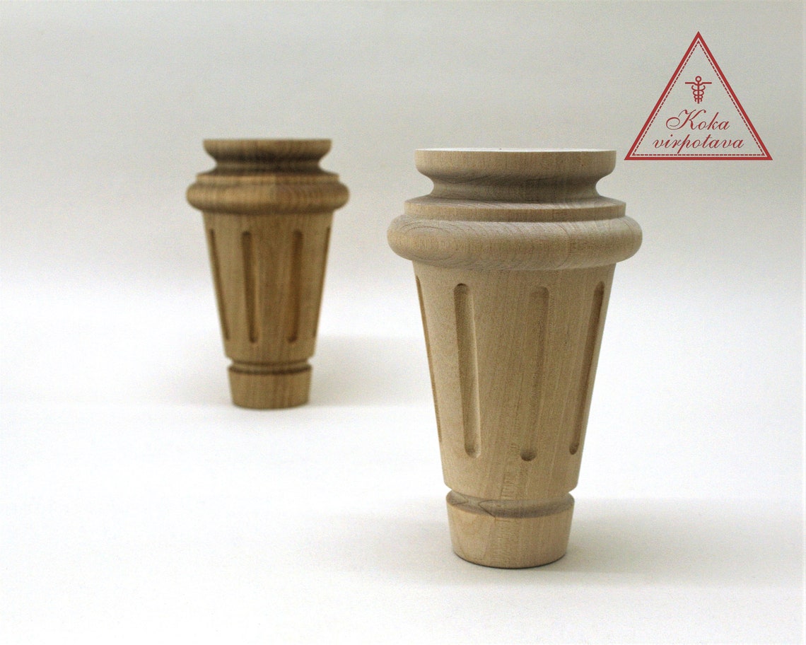 Farmhouse Table Leg Wooden Furniture Leg Turned Wood Leg Sofa | Etsy