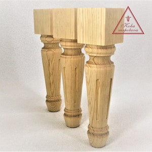 Wood Leg Wood Furniture Leg Turned Wood Leg Wood Coffee Table Leg ...