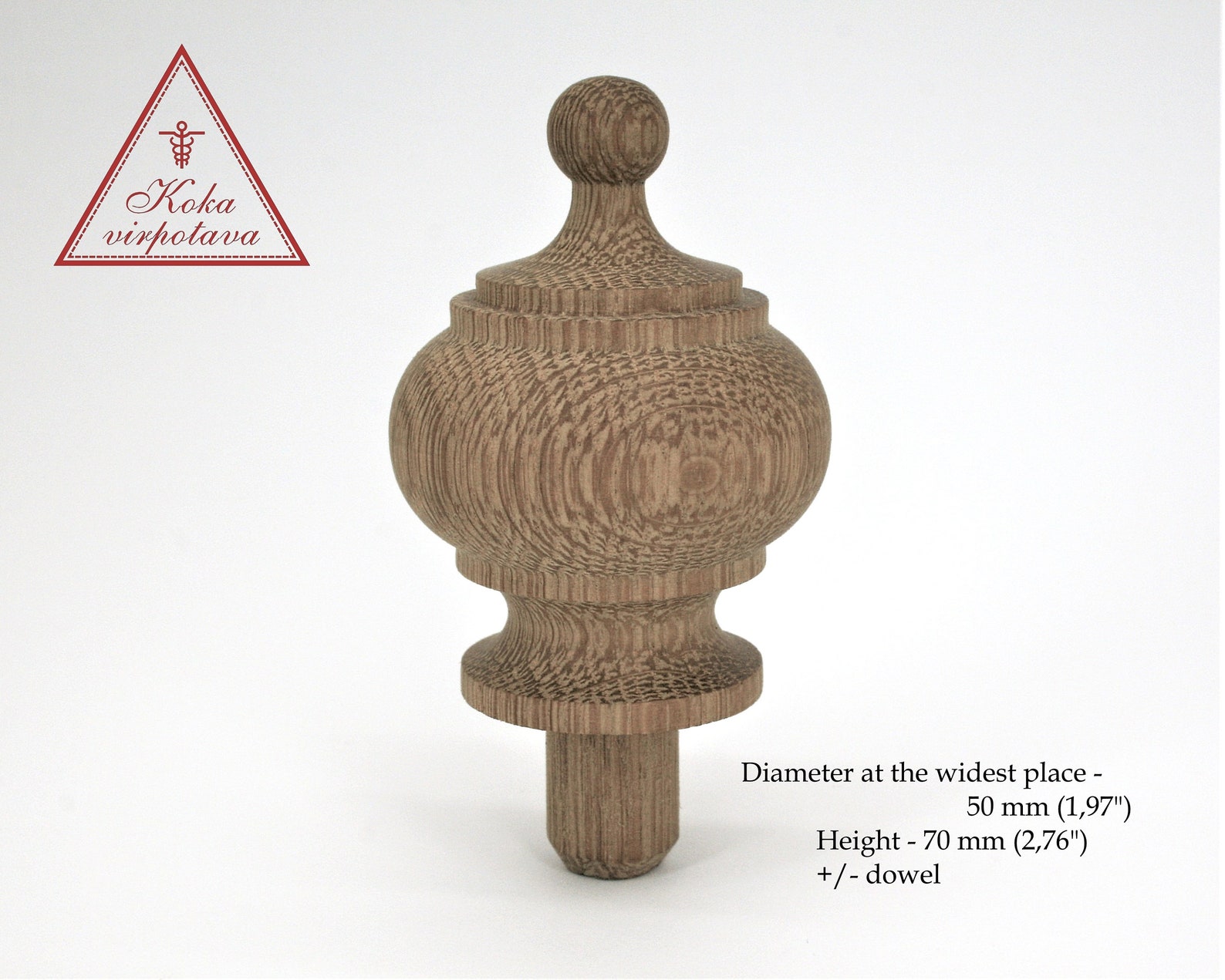 Wood Finial Finial Decor Furniture Decor Furniture Embellishment Wood ...