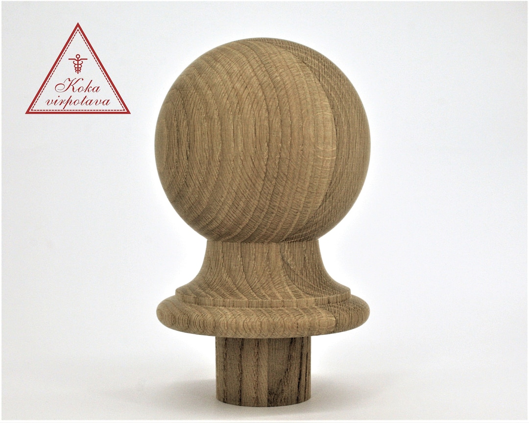 Post Finial Wood Finial Decor Staircase Finial Bed Finial Furniture ...