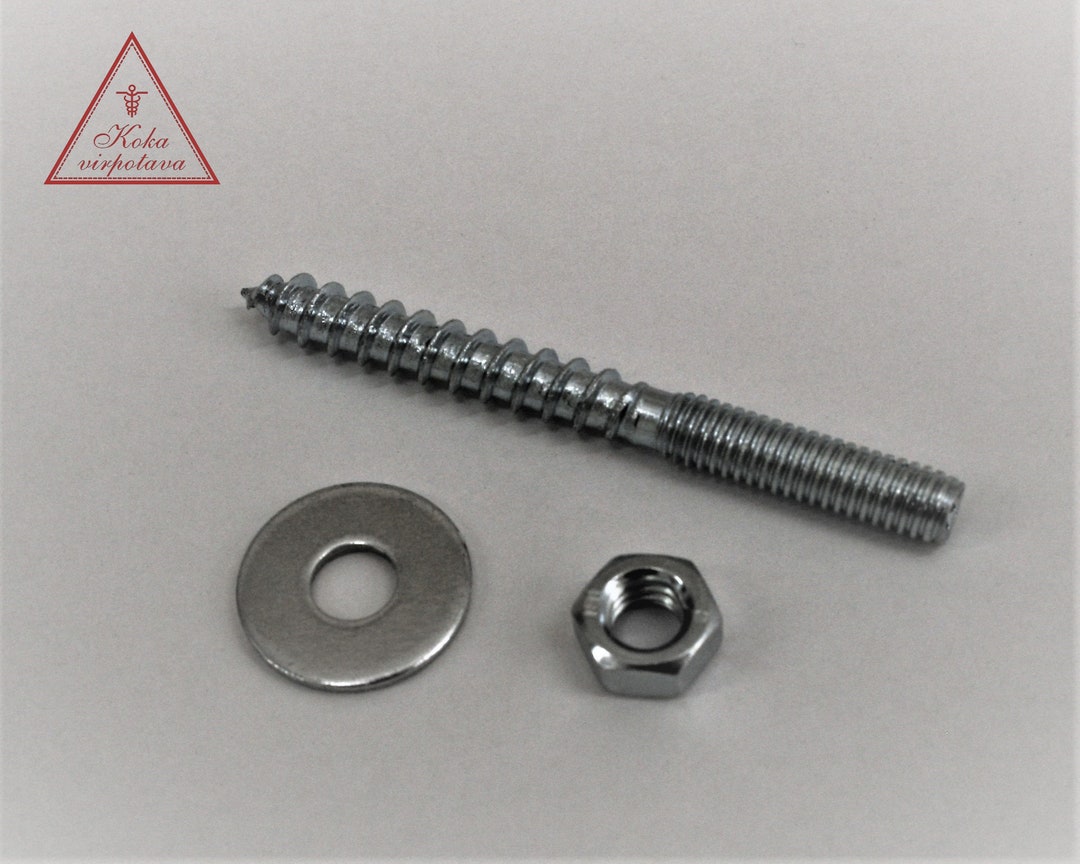 Leg Montage Kit M6 Dowel Leg Fastening Screw M6 Metric Screw Furniture ...