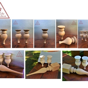 Handmade Turned Wooden Furniture Leg: Coffee Table, Sofa, Cabinet - Etsy