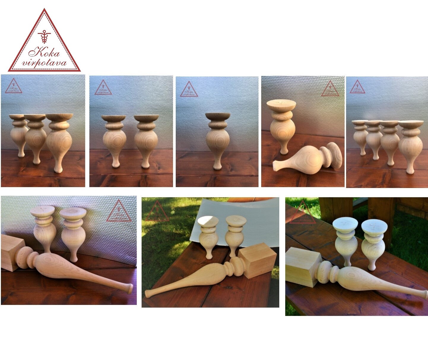 Handmade wooden leg Wooden turned feet Coffee table leg Sofa | Etsy