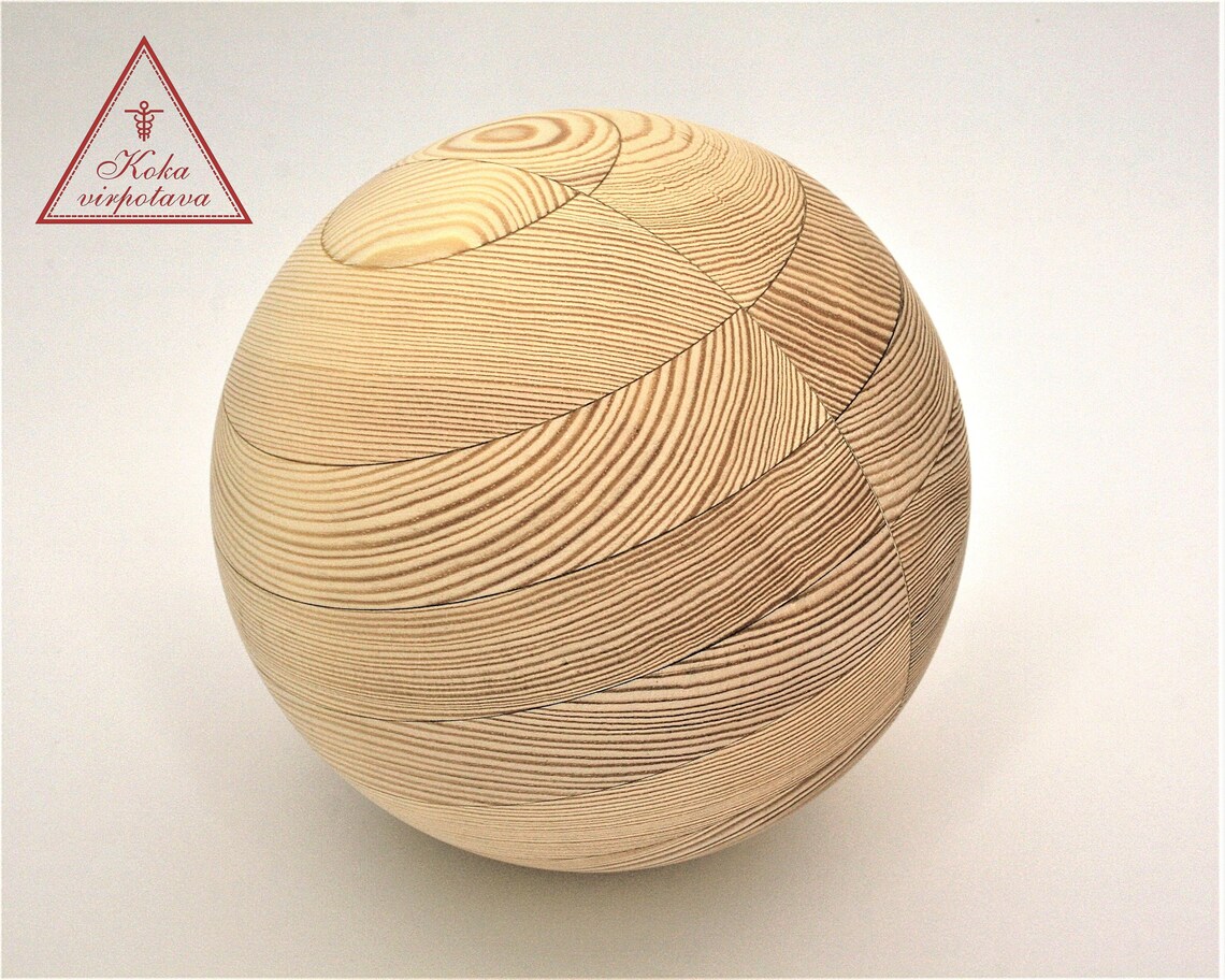 Wood Ball 195 Mm Large Wood Ball Wood Sphere 195 Mm Wood Ball - Etsy