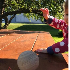 Wood Ball 80 Mm Wood Ball Toy Wood Sphere Croquet Ball Summer Outdoor ...