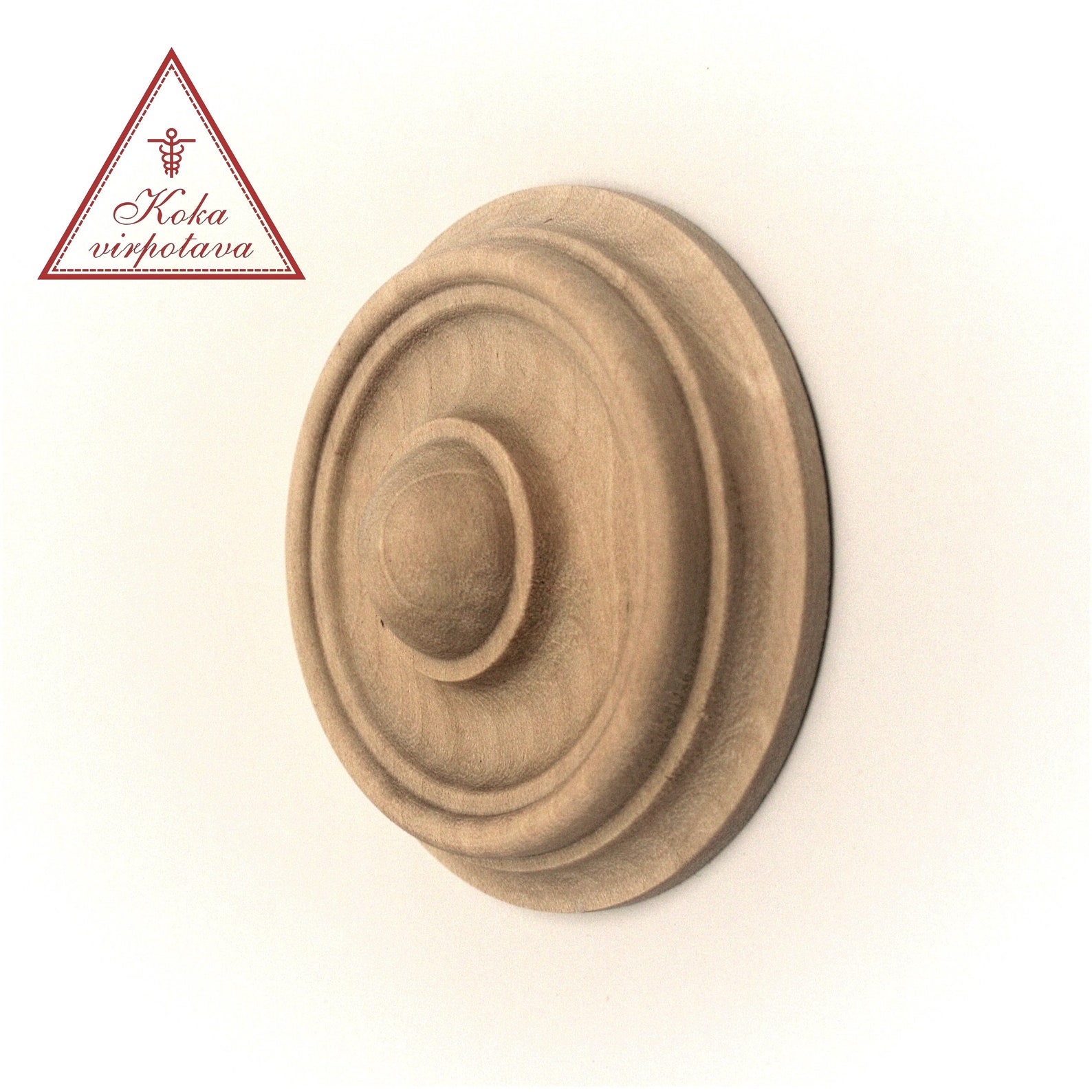 Rosette Furniture Decor Wood Rosette Applique Wood Rosette - Etsy