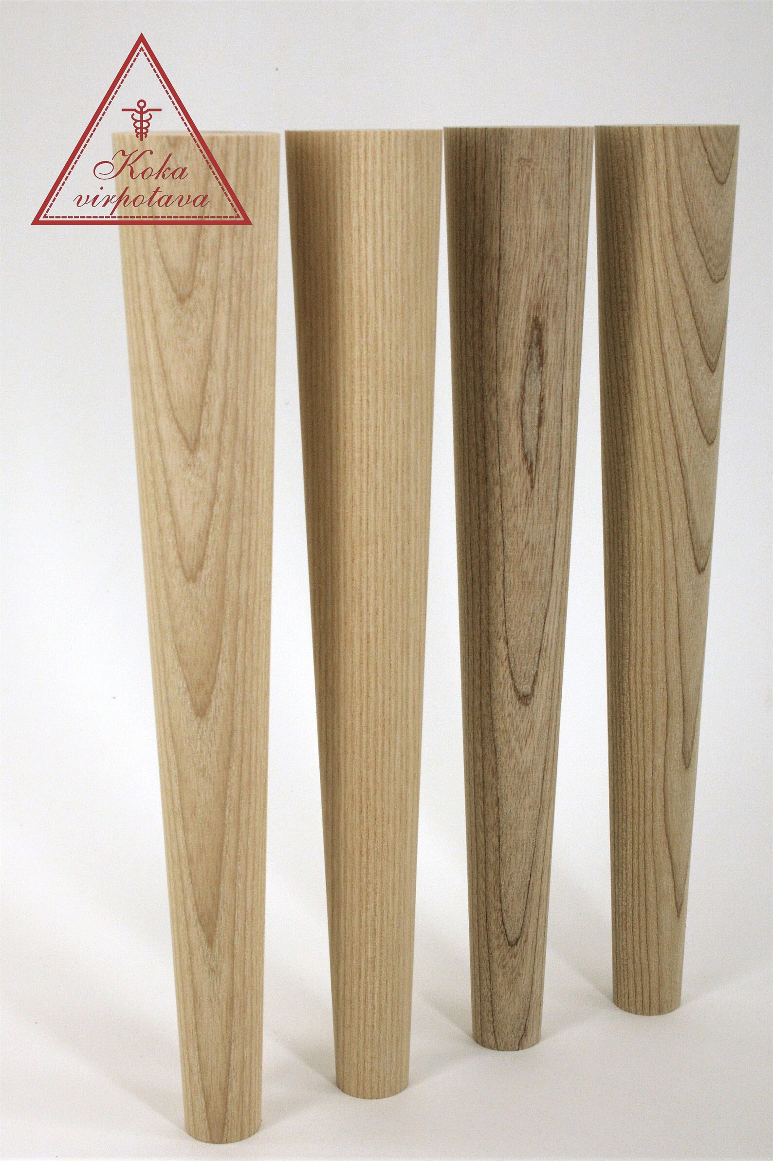 Set of 4 Pcs Tapered Wooden Legs for Furniture Furniture Feet Coffee ...
