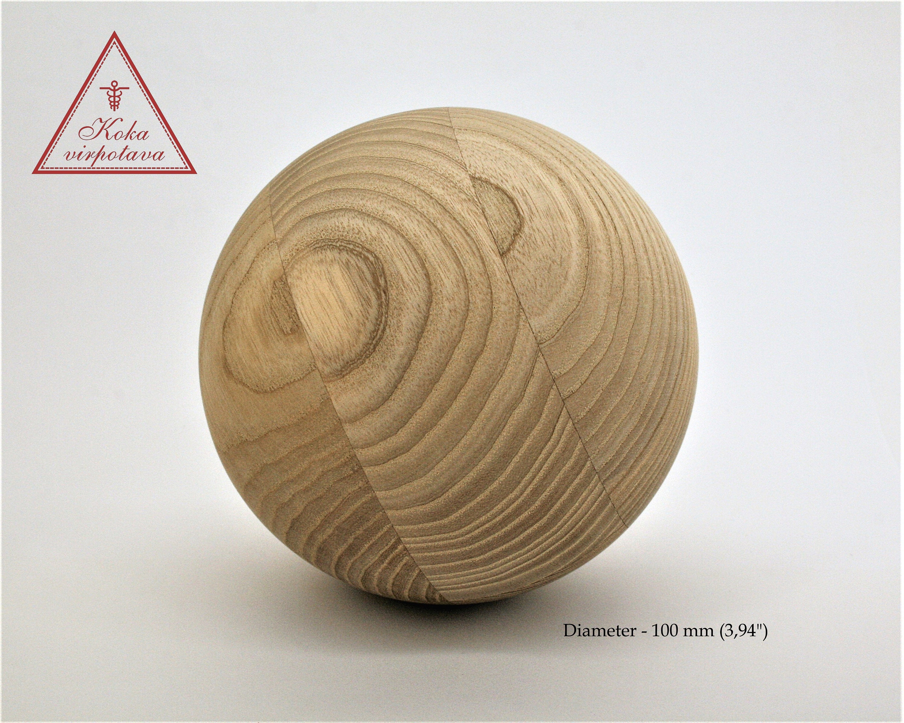 Wood Ball 100 Mm Large Wood Ball Wood Sphere 100 Mm Wood Ball - Etsy