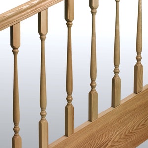 Set of 10 Stair Spindles Wood Balusters Stair Railings Stair Balusters ...