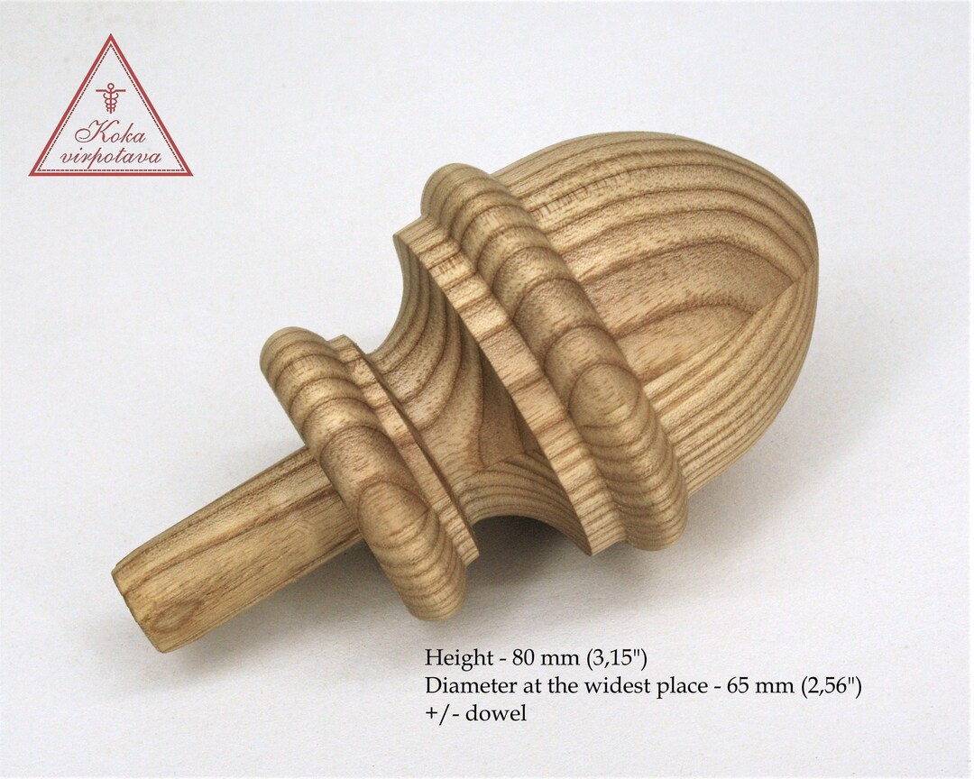 Finial Decor Chair Finial Wood Bed Post Finial Furniture Decor Shelf ...