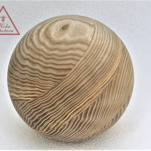 Wood Ball 165 Mm Large Wood Ball Wood Sphere 165 Mm Wood Ball 6,5 ...