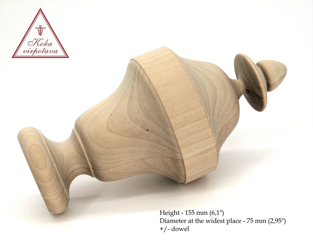 Bed Finial Wood Chair Finial Wood Finial Decor Furniture Decor ...