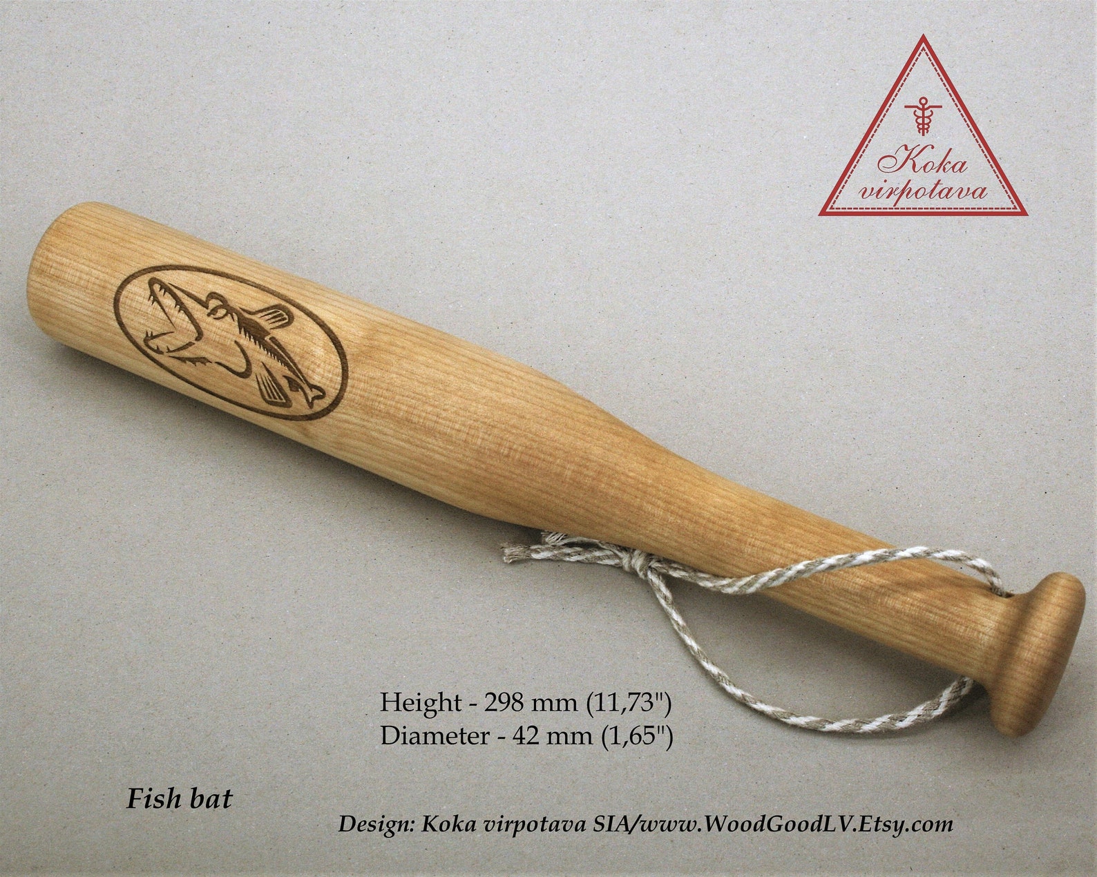 Fish Bat Fishing Bat Fish Hammer Wood Fish Bat Fishing Tool - Etsy