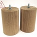 Set of 2 Pcs. Wood Cylinder Cylinder Furniture Leg Cylinder Table Leg ...