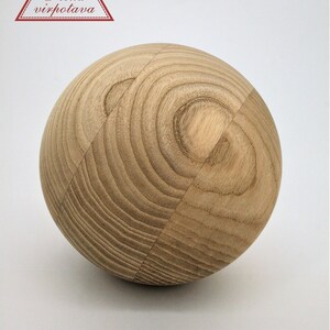Wood Ball 100 Mm Large Wood Ball Wood Sphere 100 Mm Wood Ball 3,94 ...