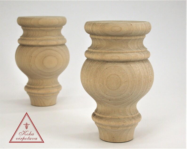 Furniture leg Turned wooden leg Sofa leg Wooden turned feet | Etsy