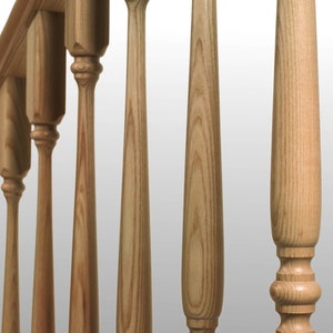 Set of 10 Stair Spindles Wood Balusters Stair Railings Stair Balusters ...