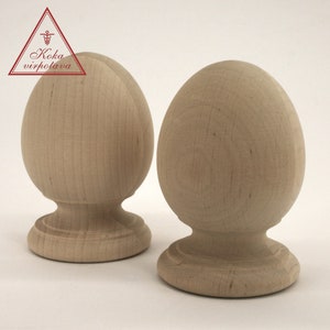 Set of 2 Finials Wood Furniture Finials Bed Finials Staircase Finials ...