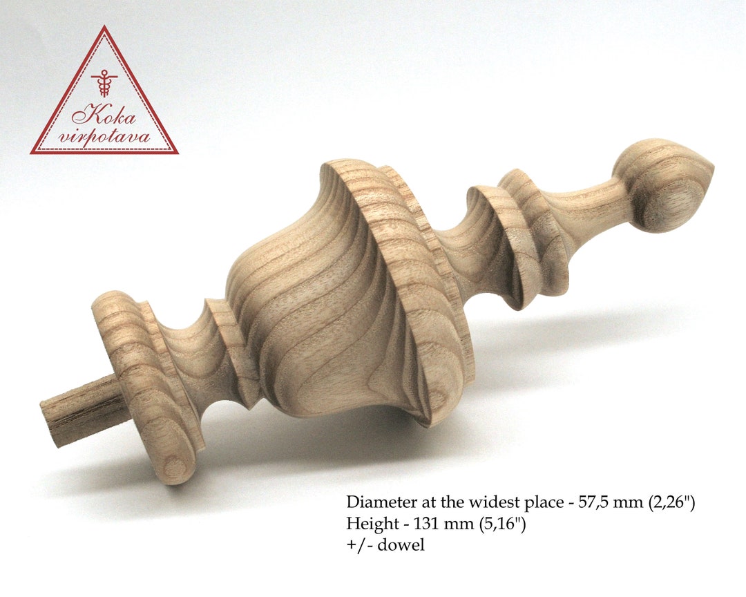 Wood Finial Finial Decor Furniture Decor Furniture Embellishment Wood ...