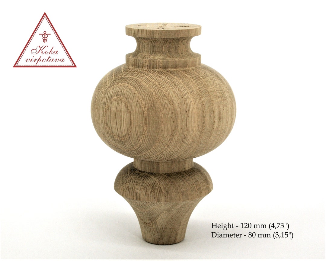 Wood Furniture Leg Wood Turned Feet Sofa Leg Farmhouse Table Leg Wooden ...