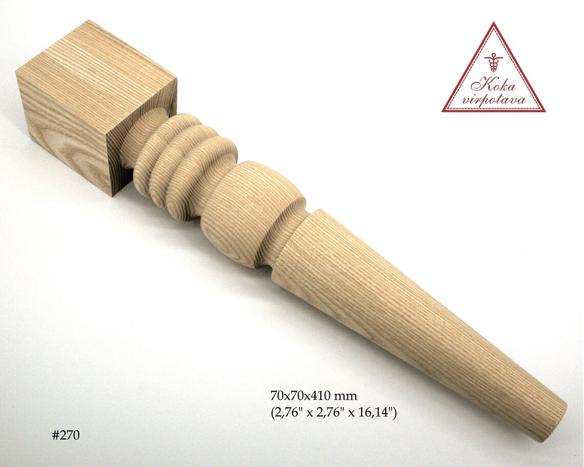 Chair Leg Wood Ottoman Leg Furniture Leg Turned Wooden Leg - Etsy