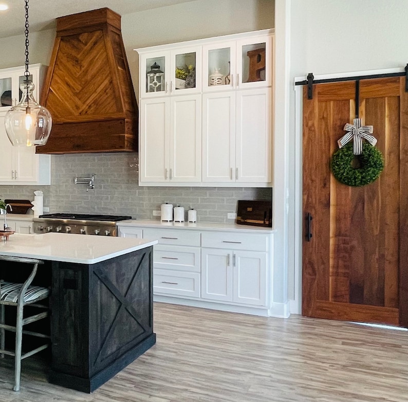 Black Walnut Herringbone Vent Hood - Etsy