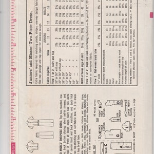 Simplicity 4923 Vintage Dress Pattern for Misses Two Piece Size 9 - Etsy