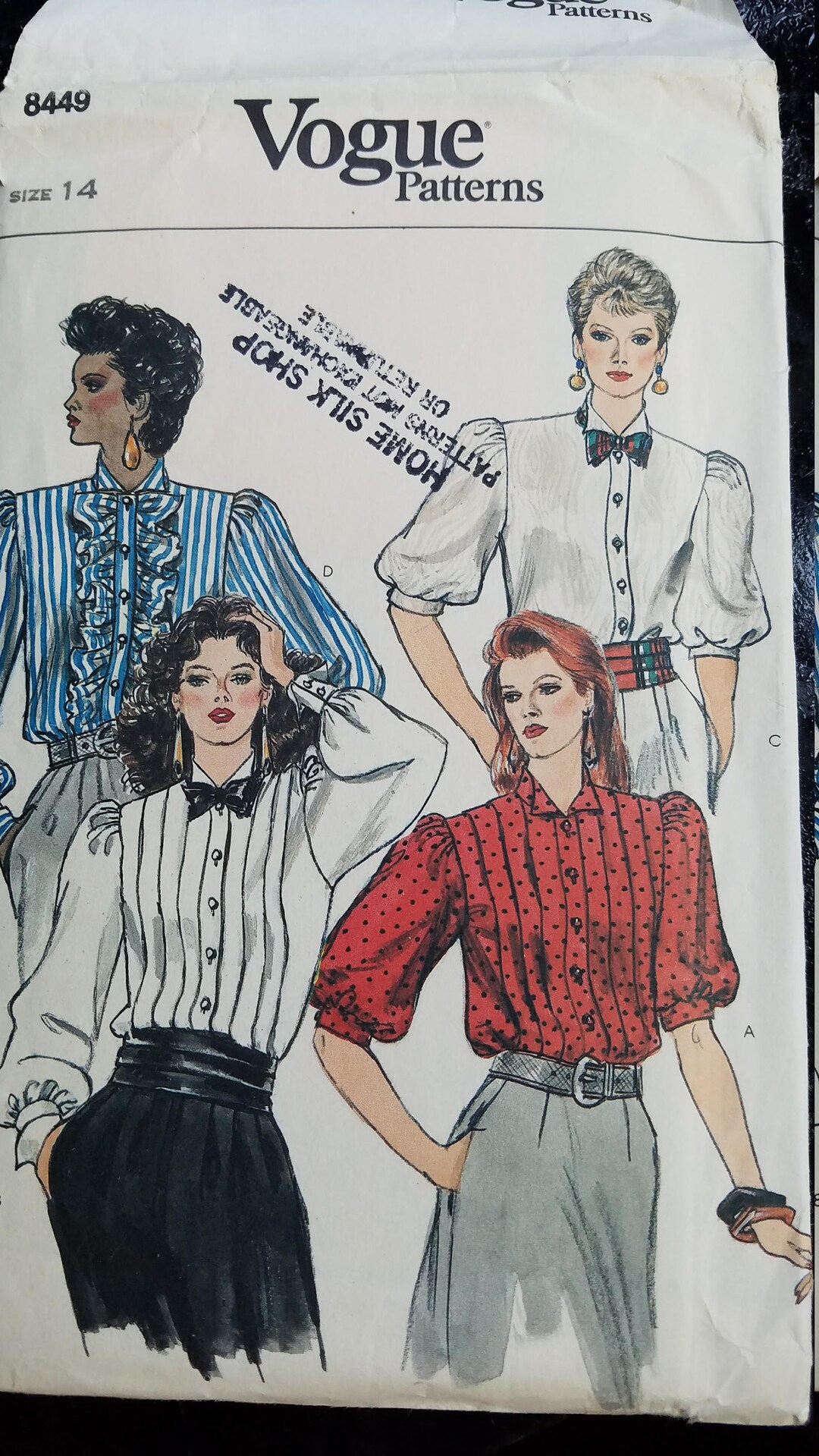 Vogue Vintage Pattern 8449 Size 14 - Etsy