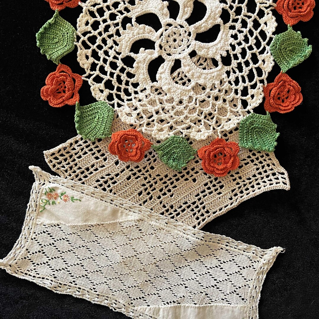 Vintage Doily Set – Set of 3 Lace Doilies, Two Rectangular and One ...