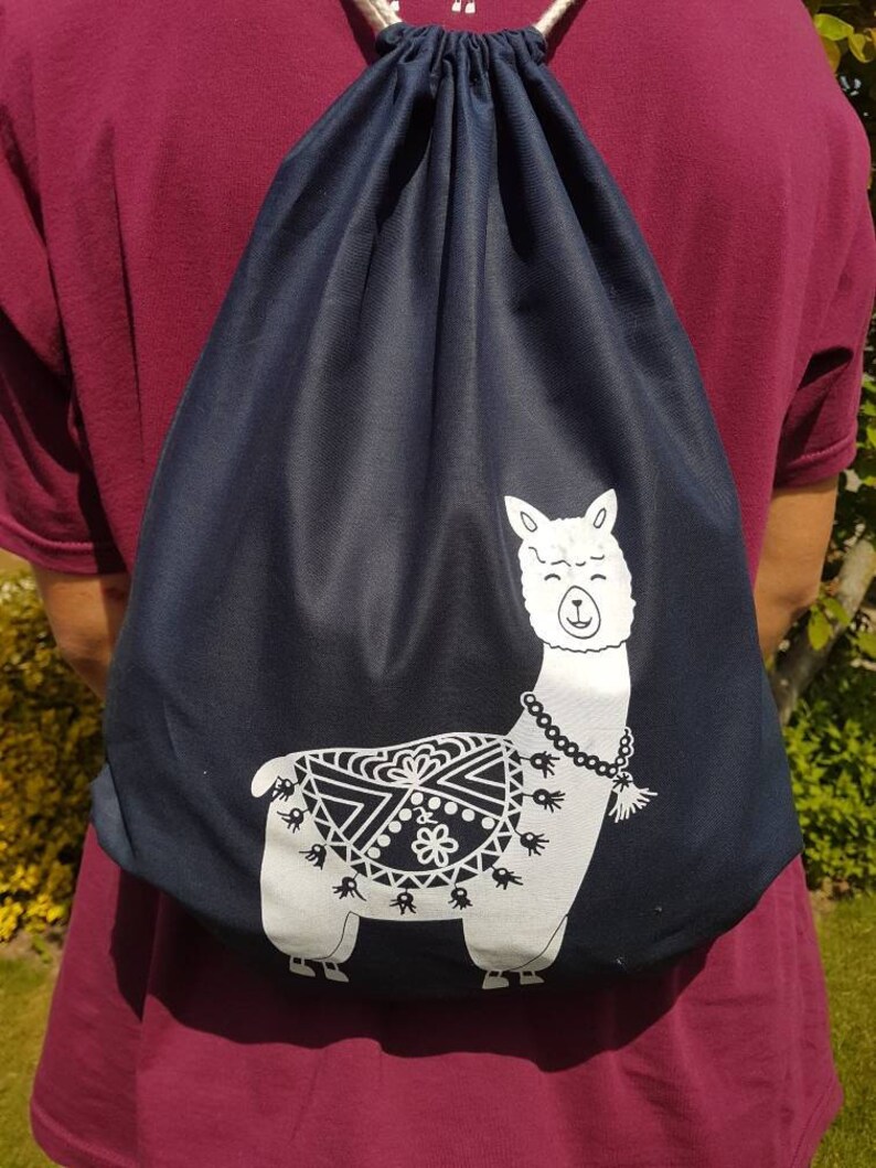 Alpaca Bag / Alpaka Tasche Turnbeutel Rucksack - Etsy