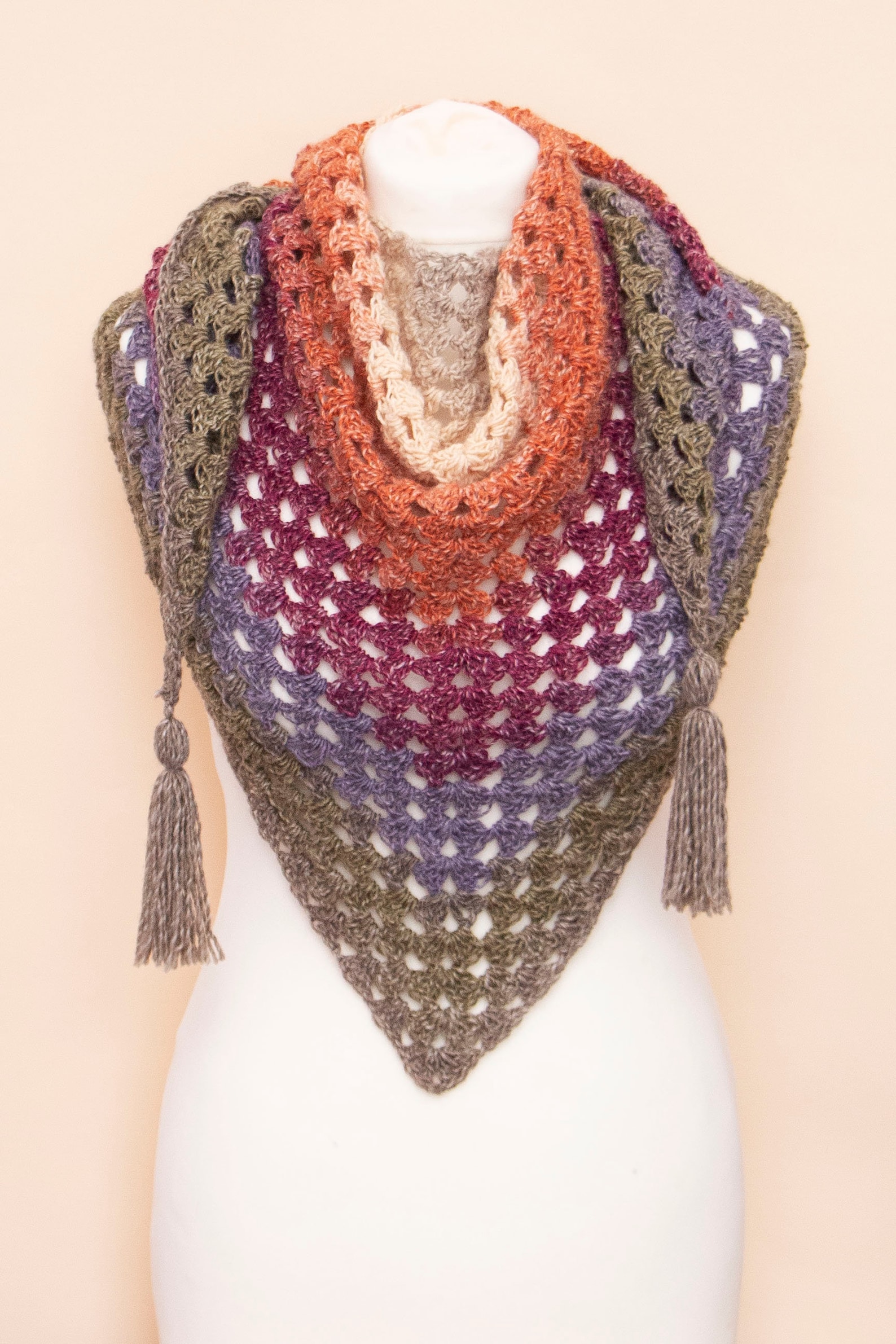 One Ball One Shawl Design 001 Ladies Crochet Shawl Pattern for - Etsy