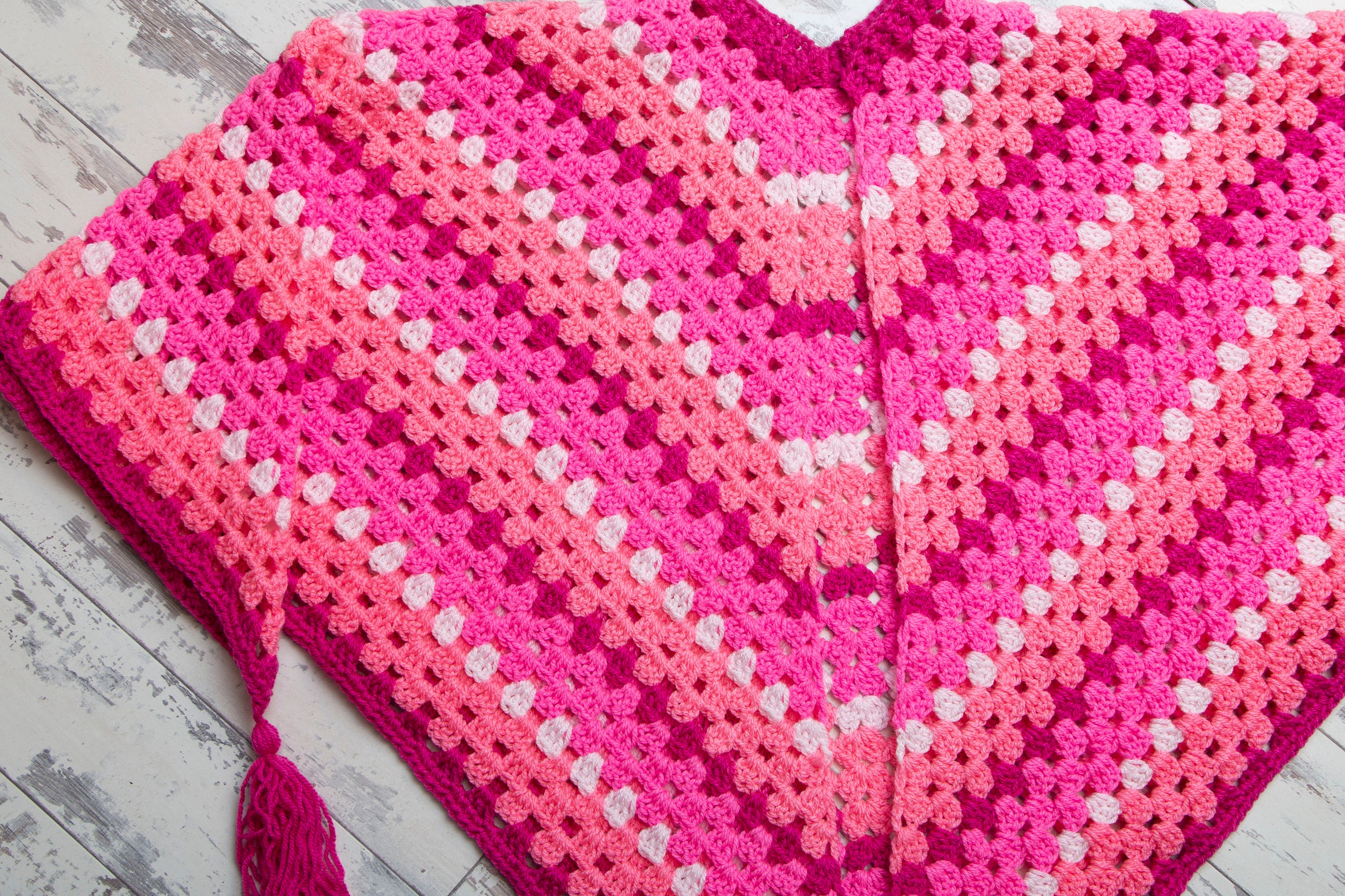 Girls Crochet Poncho/ Cape Pattern in DK Yarn **PDF Instant Download ...