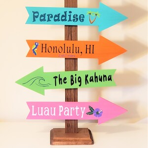 Warm Breezes Directional Signs Personalized Beach Southern Tropical ...