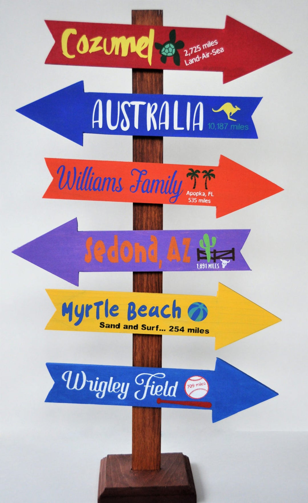 Warm Breezes Directional Signs Personalized Beach Southern Tropical ...