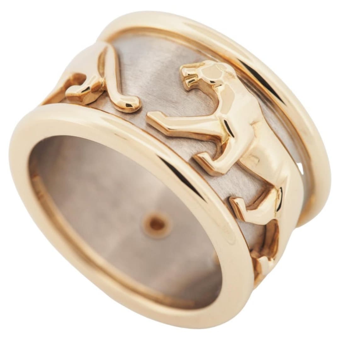 Cartier Walking Panther Mahango Ring WG / YG 52 - Etsy