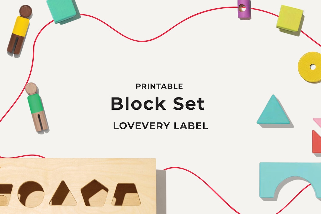 Block Set | Printable Lovevery Label - Etsy