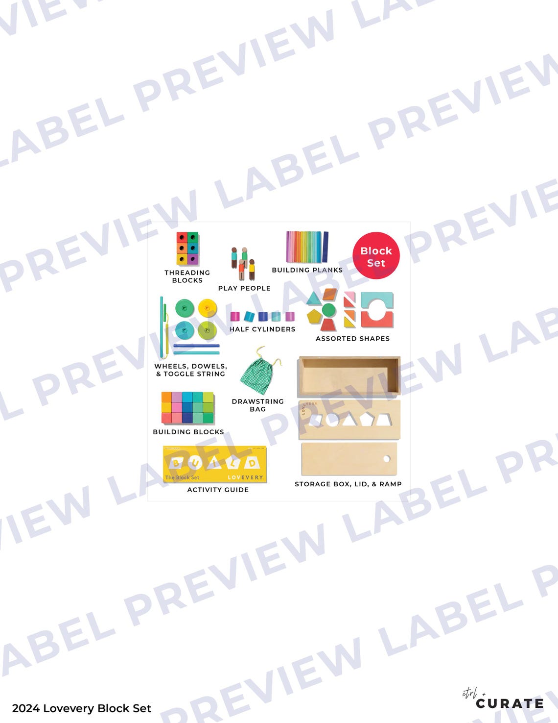 Block Set | Printable Lovevery Label - Etsy