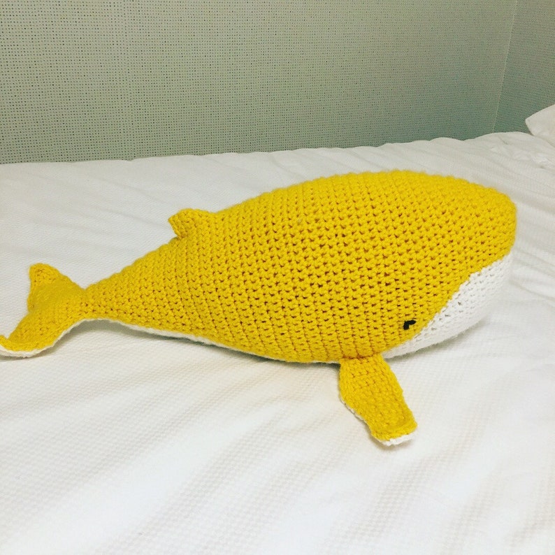 Walter the Whale, Crochet Whale Stuffed Animal - Etsy