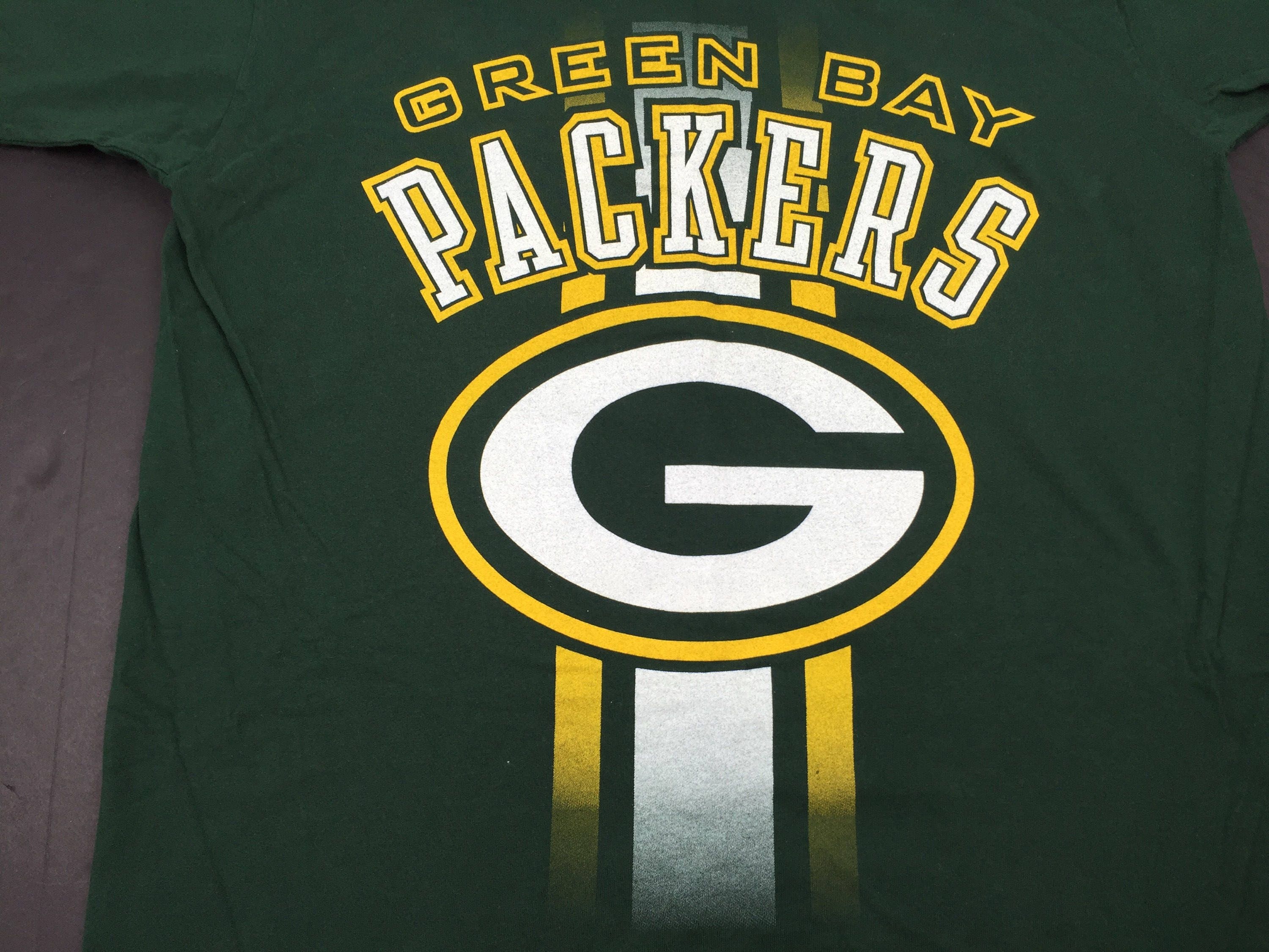 Vintage 90s Green Bay Packers large print t-shirt mens XL NFL | Etsy